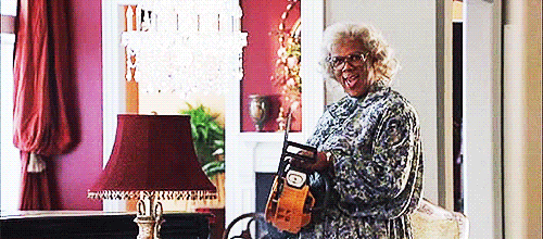 Madea Chainsaw Gif